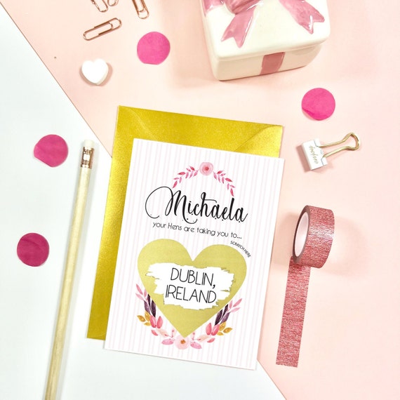 Hen Party Surprise Scratch Card Hen Do Card Personalised - Etsy