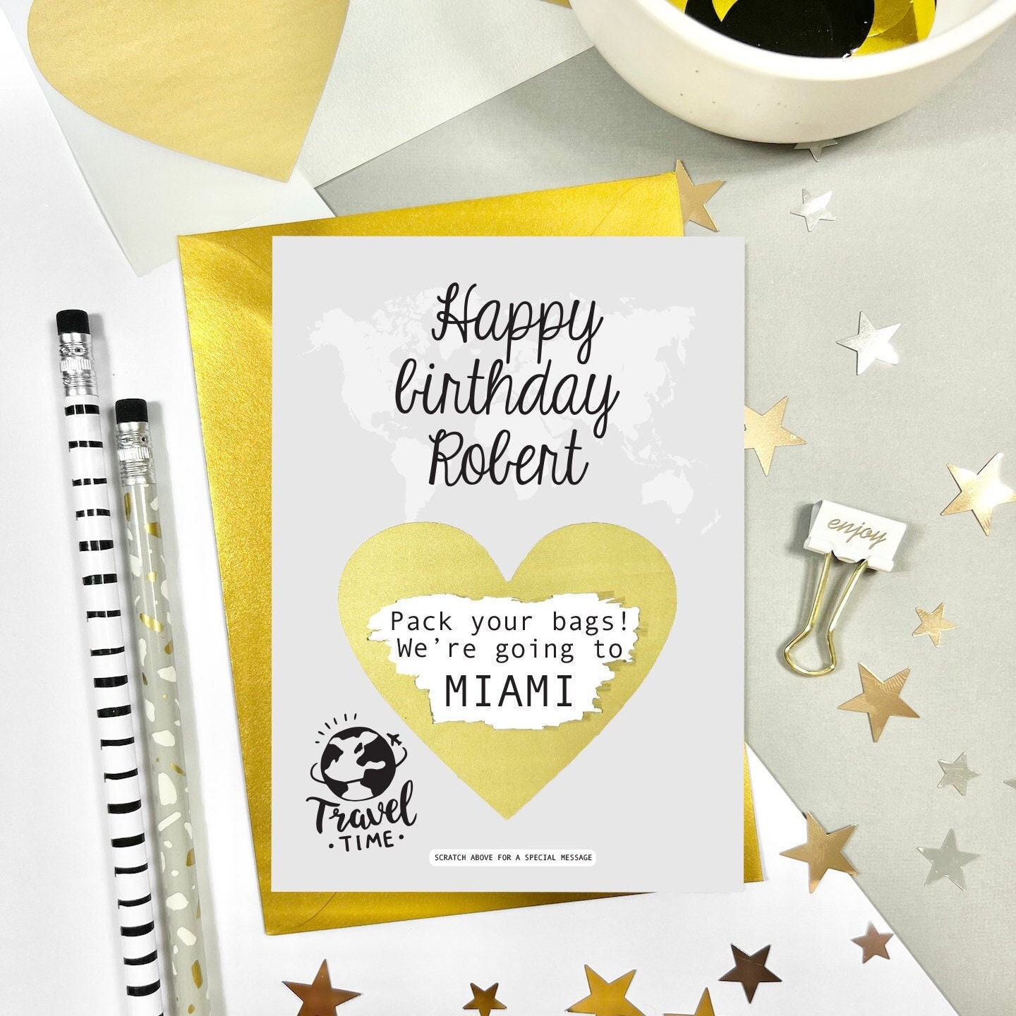 Paper Destination announcement Hen party surprise trip reveal ...