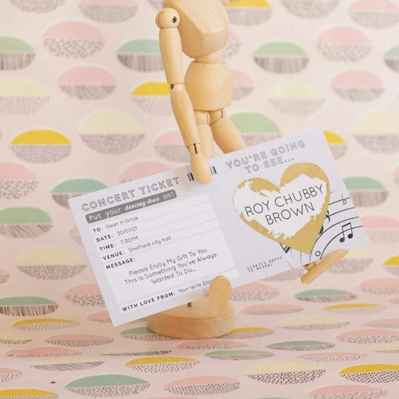Surprise Concert Ticket Scratch Card Surprise Event Gig | Etsy