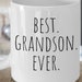 Best Grandson Ever Mug, Grandson Gift, Customizable, Christmas Birthday ...