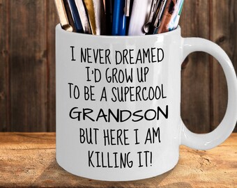 Grandson Gifts Funny Grandson Gift Grandson Mug Grandson - Etsy