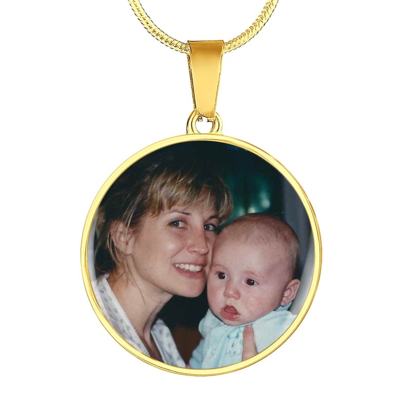 Custom Photo Pendant Memorial Picture Necklace Unique | Etsy