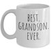 Best Grandson Ever Mug, Grandson Gift, Customizable, Christmas Birthday ...