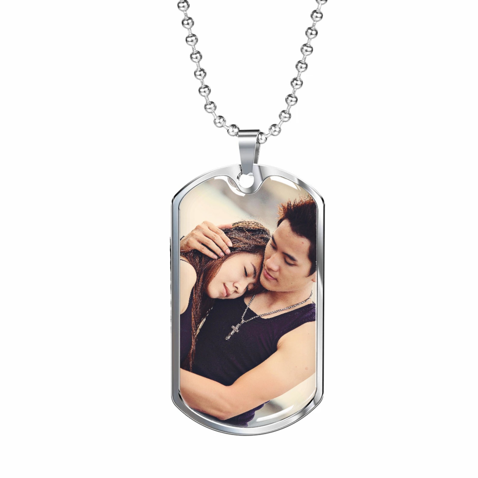 Photo Engraved Gold Custom Dog Tag Personalized Dog Tag - Etsy