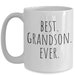 Best Grandson Ever Mug, Grandson Gift, Customizable, Christmas Birthday ...