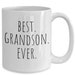 Best Grandson Ever Mug, Grandson Gift, Customizable, Christmas Birthday ...