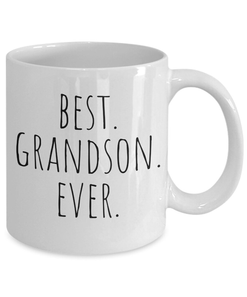Best Grandson Ever Mug, Grandson Gift, Customizable, Christmas Birthday ...