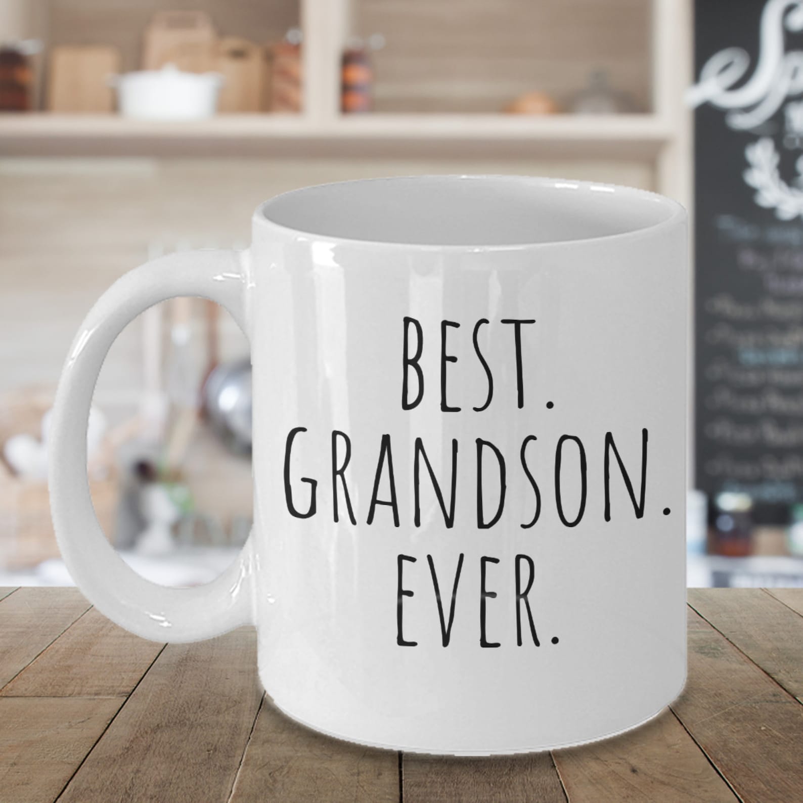 Best Grandson Ever Mug, Grandson Gift, Customizable, Christmas Birthday ...