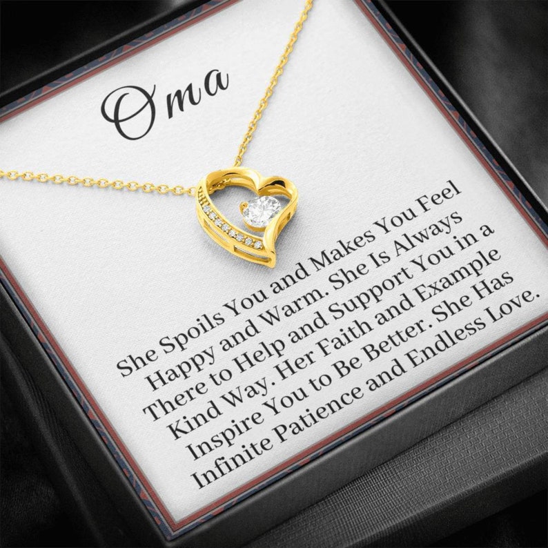 Oma Gold or Silver Necklace is the Perfect Gift for - Etsy