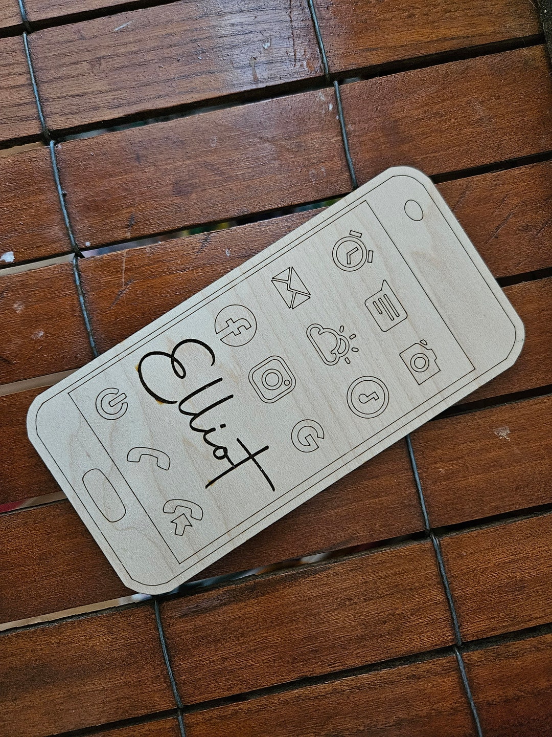 Toddler Wooden Phone - Pretend Play - Etsy