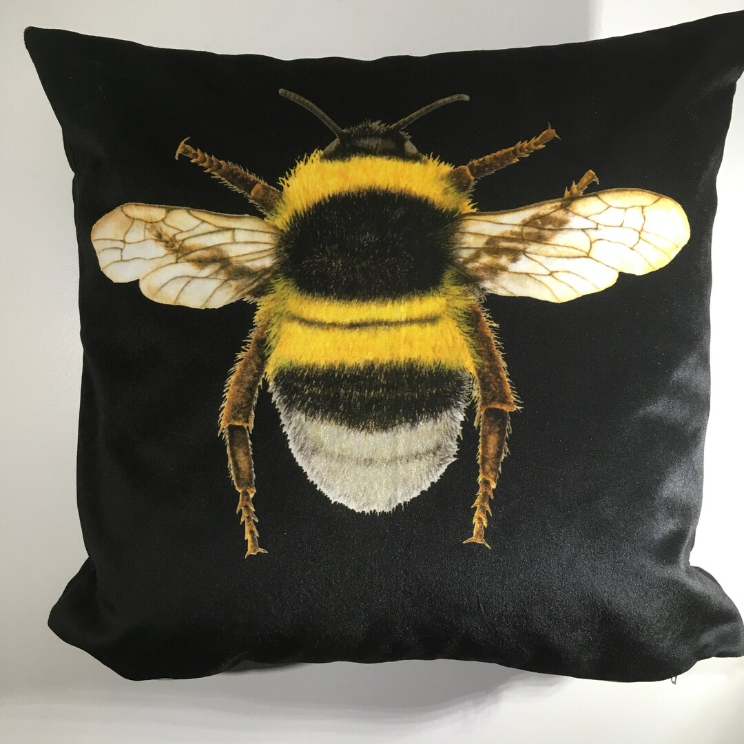 Sumptuous Chenille Bee Cushion - Etsy