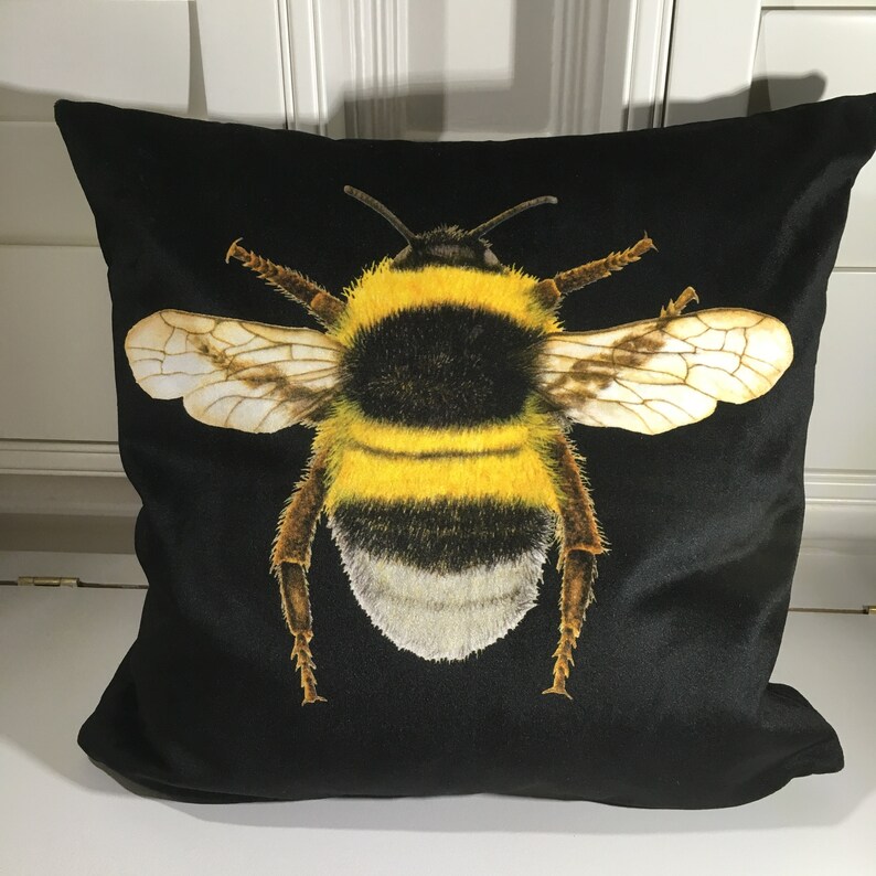 Sumptuous Chenille Bee Cushion - Etsy