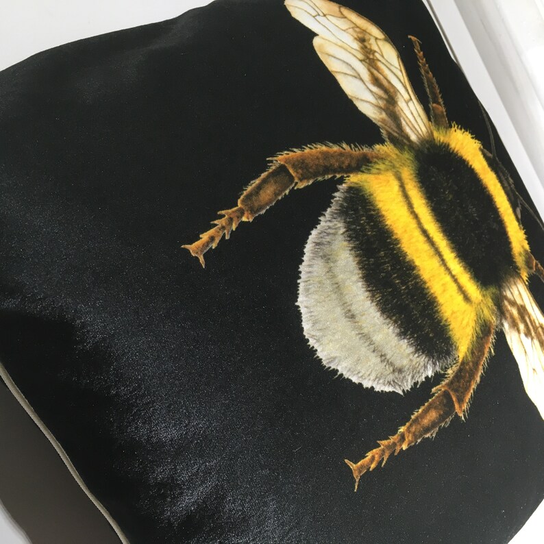 Sumptuous Chenille Bee Cushion - Etsy