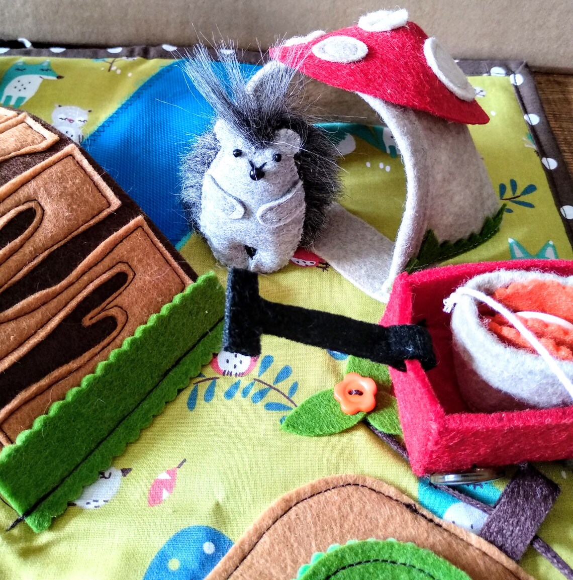 Custom Play Mat, Playing Mat Bag, Woodland Mat for Toddler, Pretend ...