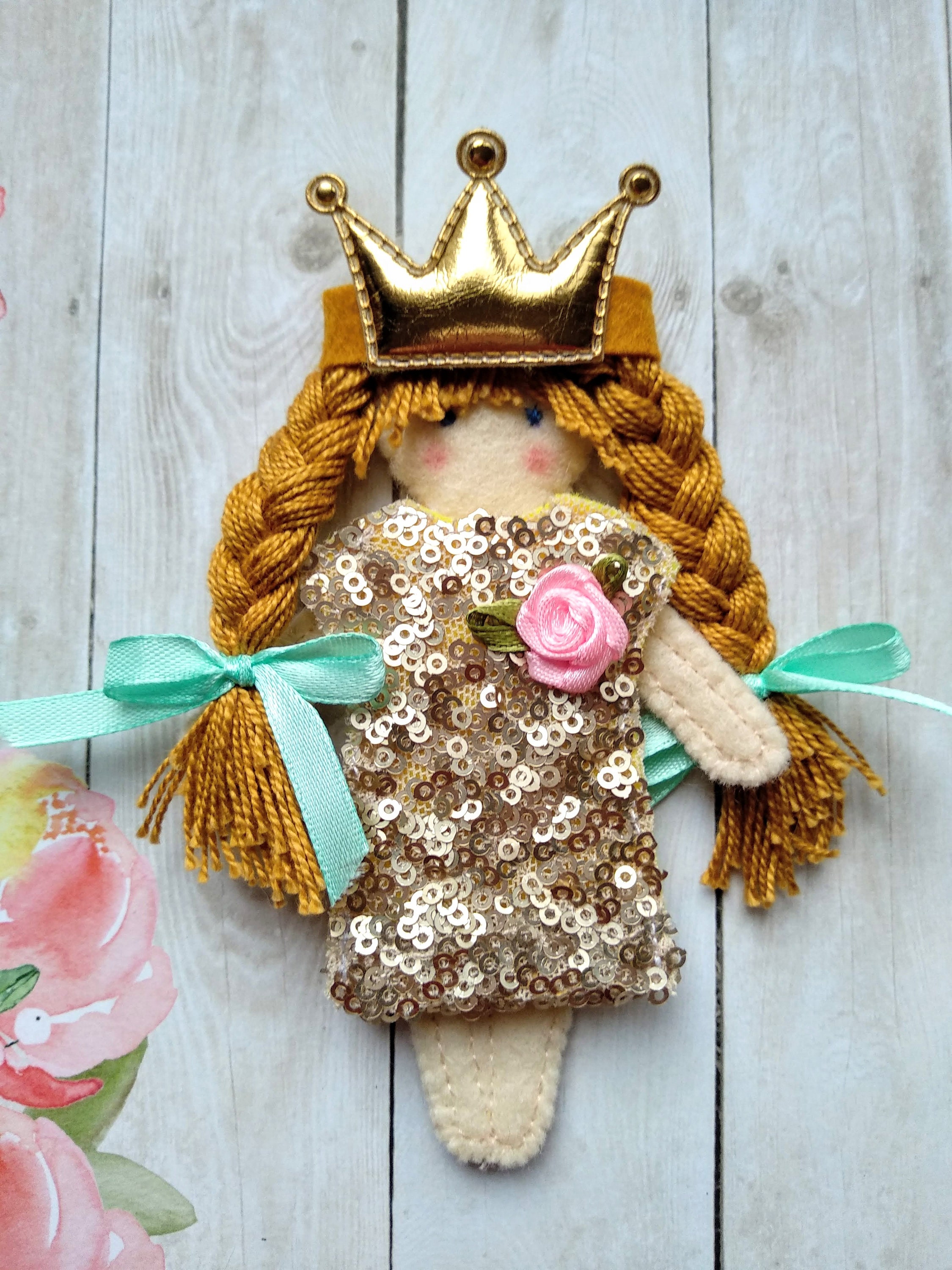 Princess Outfit, Dressing Play Set for Toysbyina Felt Paper Doll ...