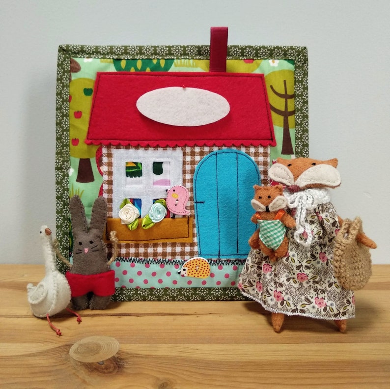 Custom Quiet Book, Playhouse Book, Busy Book Toddler, Travel Dollhouse ...