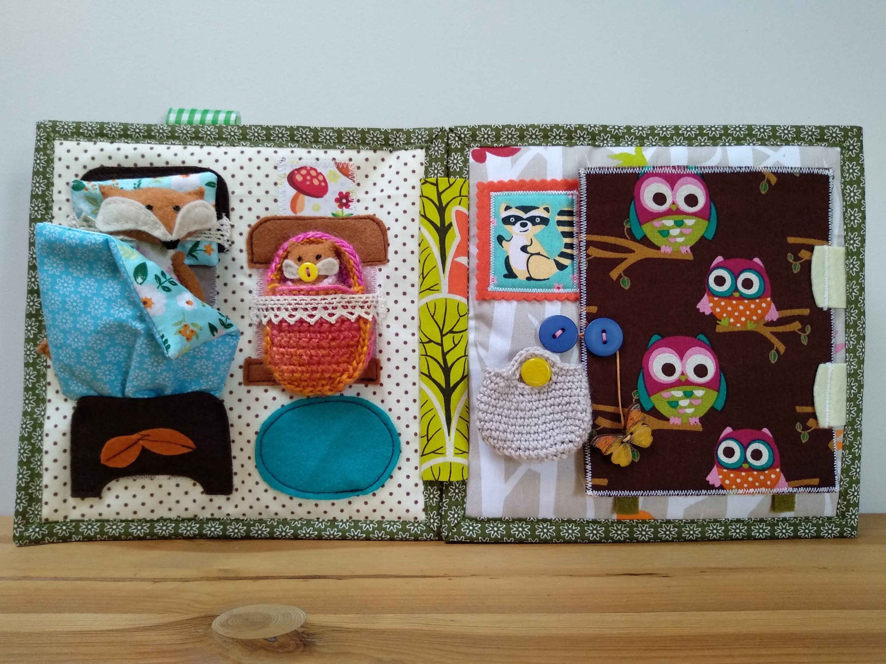 Quiet Book, Montessori Toddler, Baby Book, Baby Activity Book, Toddler ...