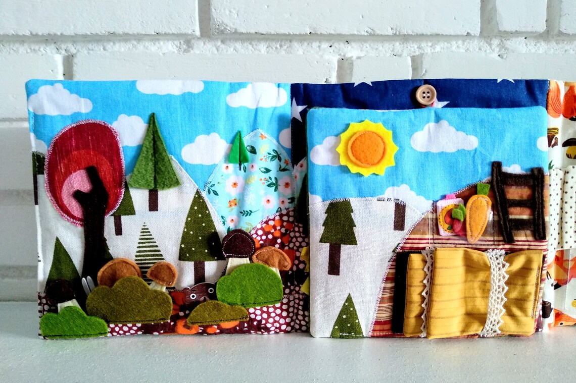 Custom Quiet Book, Dollhouse Quiet Book, Toddler Quiet Book, Travel ...