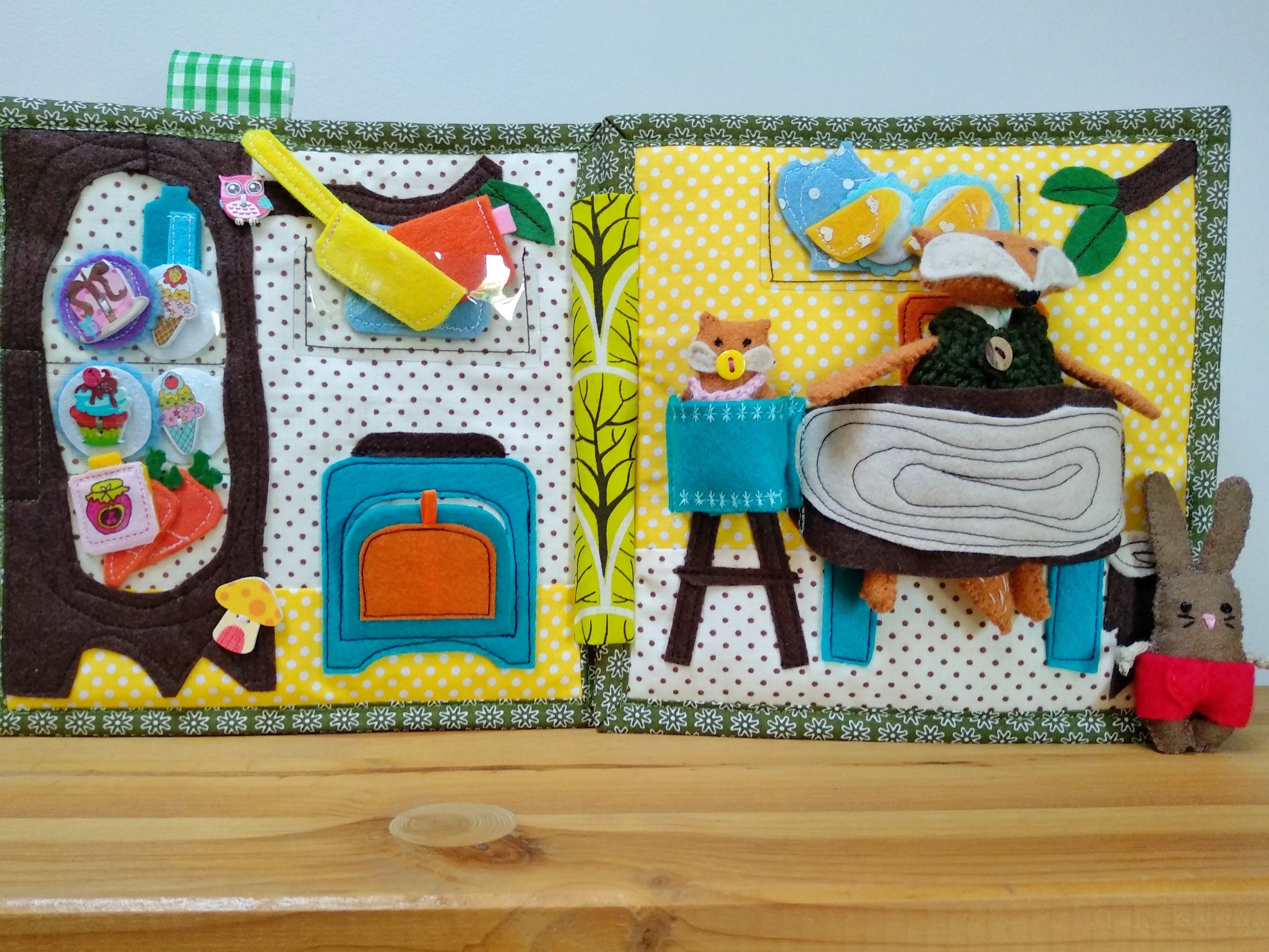 Quiet Book, Montessori Toddler, Baby Book, Baby Activity Book, Toddler ...