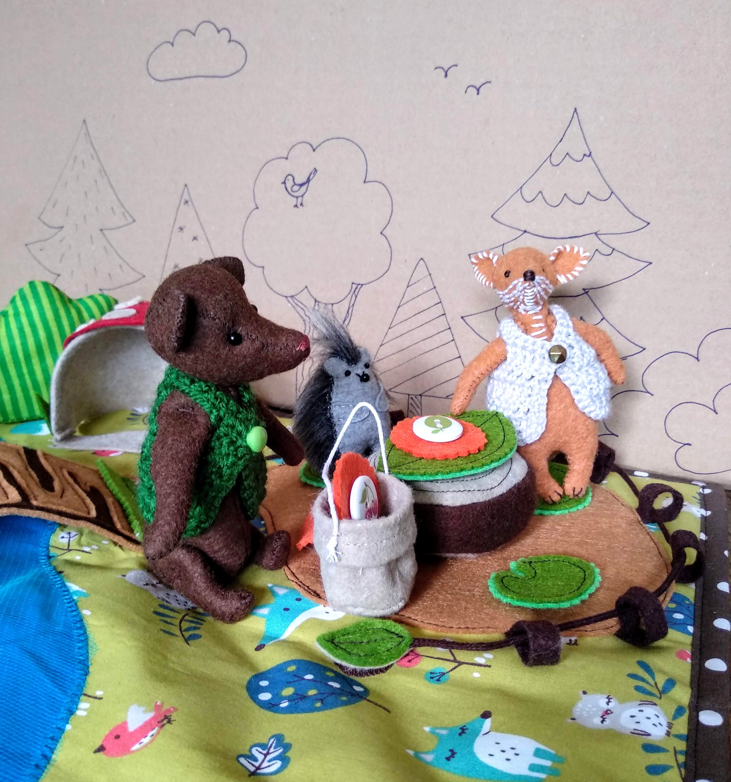 Custom Play Mat, Playing Mat Bag, Woodland Mat for Toddler, Pretend ...