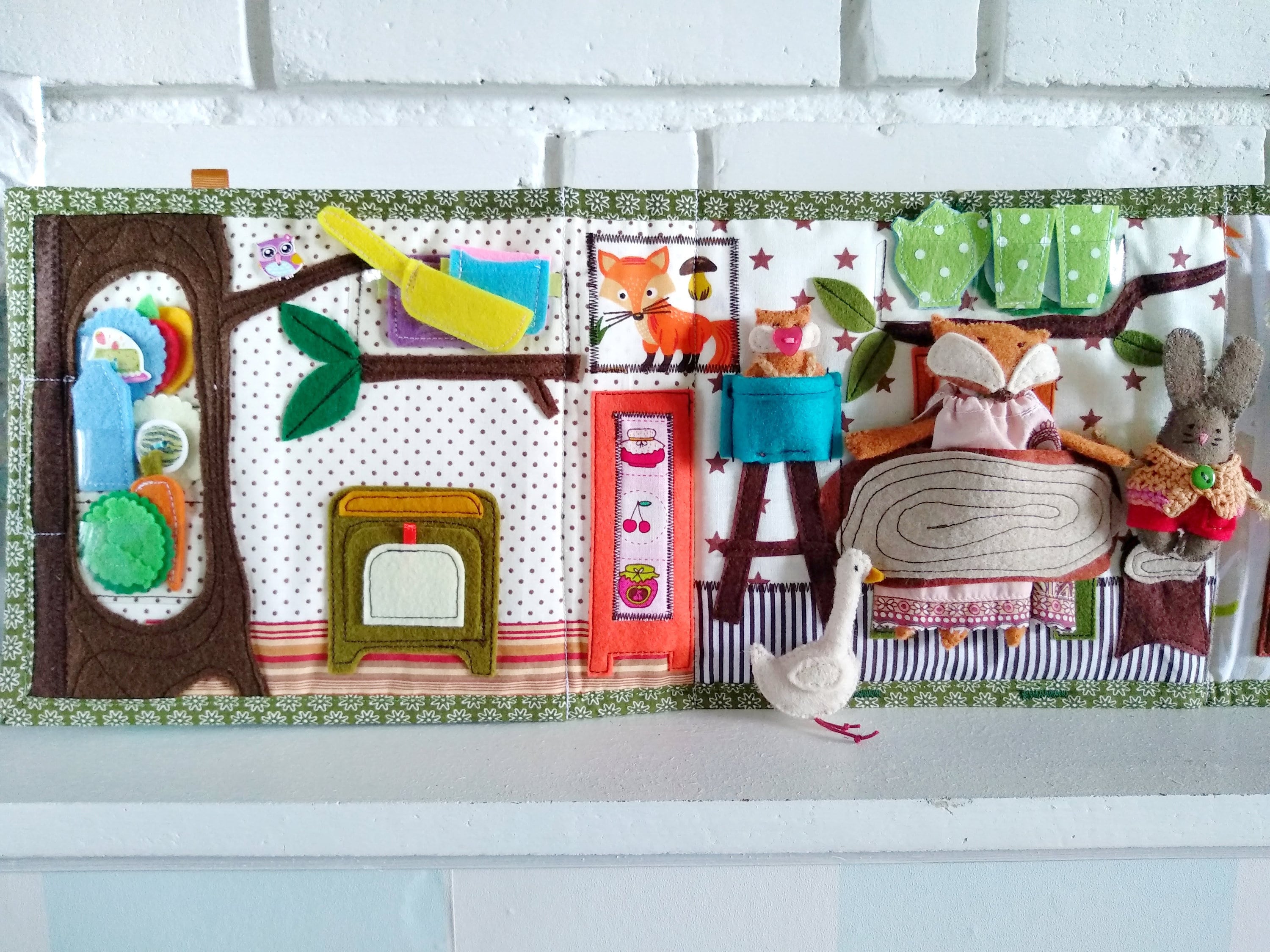 Custom Quiet Book, Playhouse Book, Busy Book Toddler, Travel Dollhouse ...