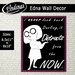 Don't Look Back!, Wall Decor, Edna Mode Silhouette, Printable, Instant ...