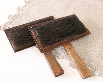 Antique Carding Combs - Etsy