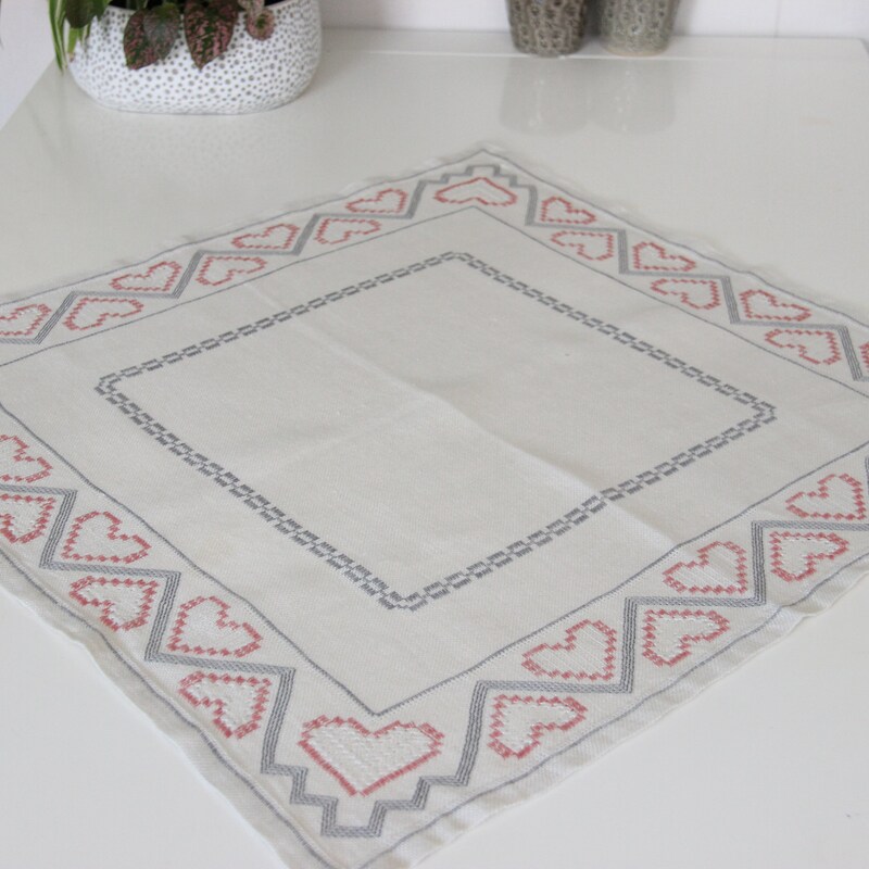 Linen Hearts - Etsy