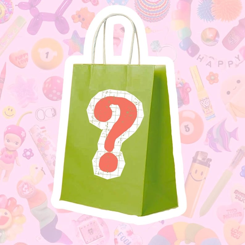 Mystery Trinket Surprise Bag | Mini Vintage Retro Toys Stickers Goodies ...