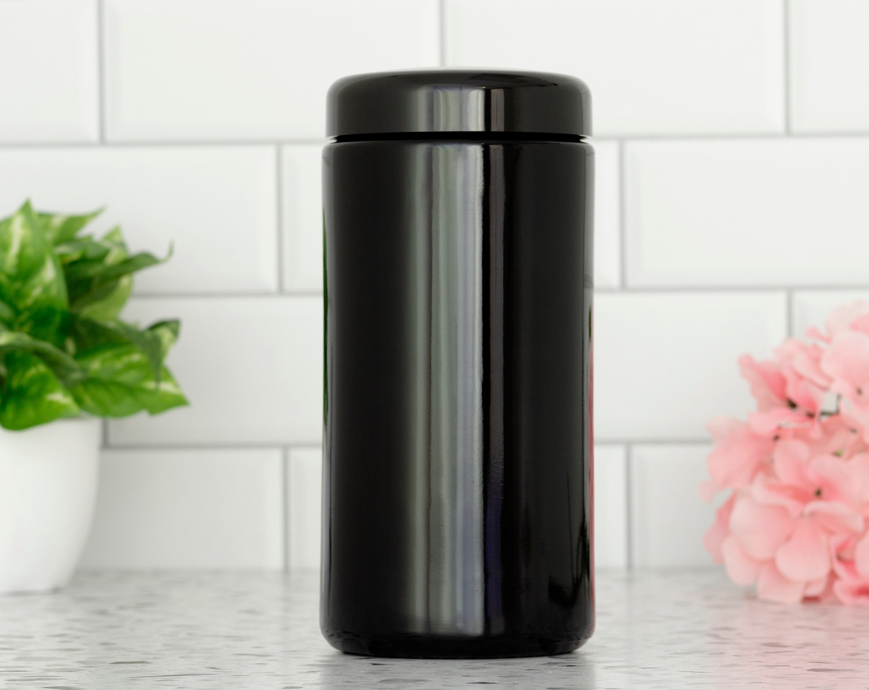 UV Glass Jar | 1 L Glass Jar (33.8 Oz) | Airtight Jar for Kitchen ...