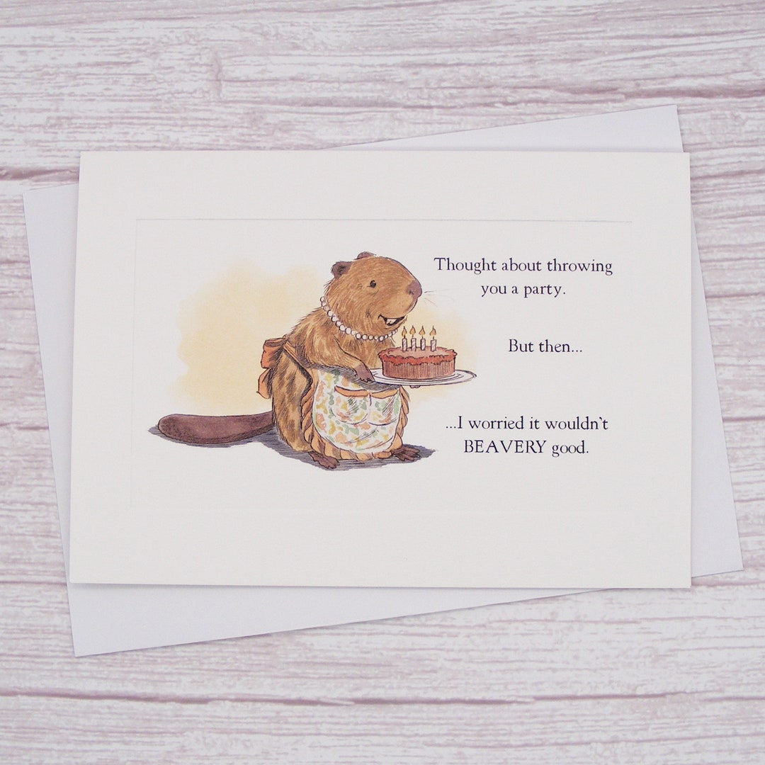 BEAVERY Good Greetings Card - Etsy