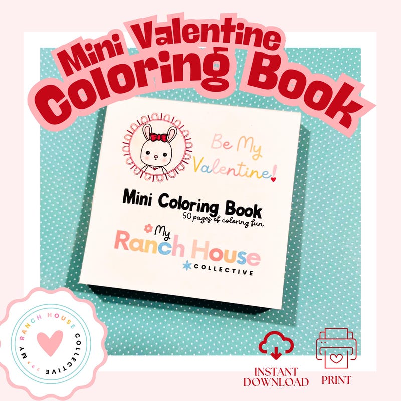 Mini Coloring Book - Etsy