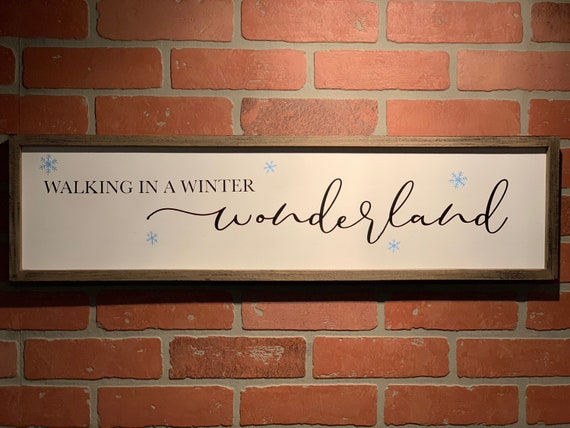 Winter Wonderland Holiday Sign | Etsy
