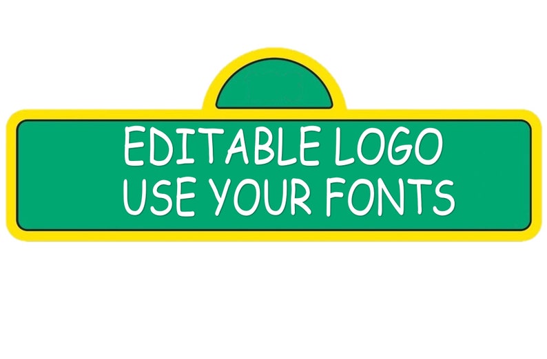 Sesame Street Editable Sign - Free Printable Templates