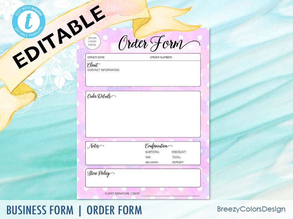 Paper & Party Supplies Small Half Size Printable Custom Edit Yourself ...