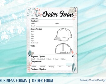 Hat Order Form - Etsy
