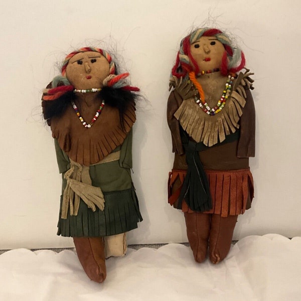 Leather Native American Indian Dolls - Etsy