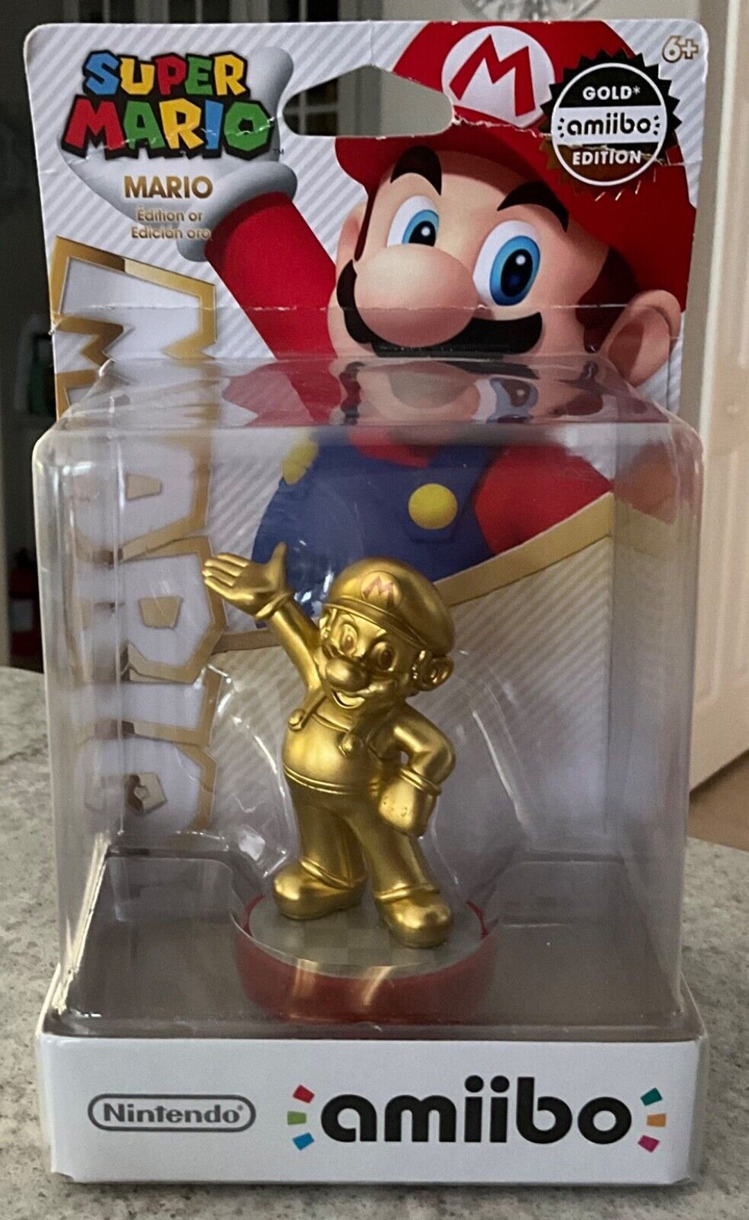 Nintendo Amiibo Mario Mini Figure Gold Edition - Etsy