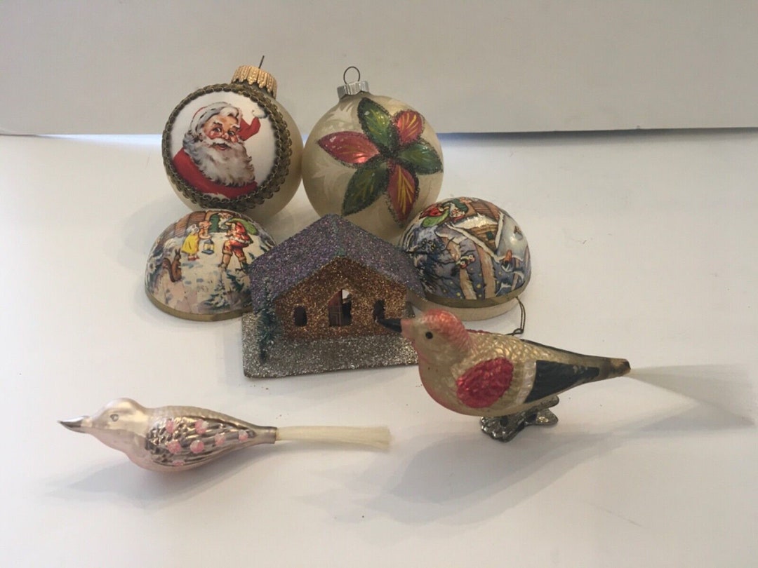 Lot of Antique Vintage German/w German Christmas Ornaments - Etsy