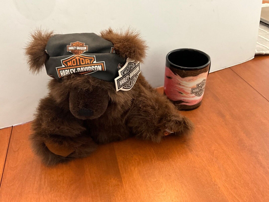 Lot of Vintage Harley Davidson Teddy Bear and Mug - Etsy