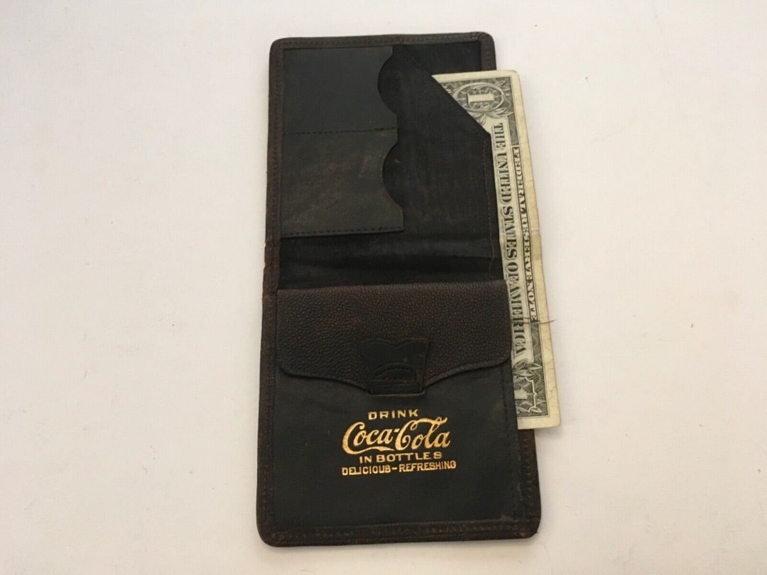 Rare Antique 1904 Coca Cola Bi-fold Pigskin Wallet Fabulous Graphics - Etsy
