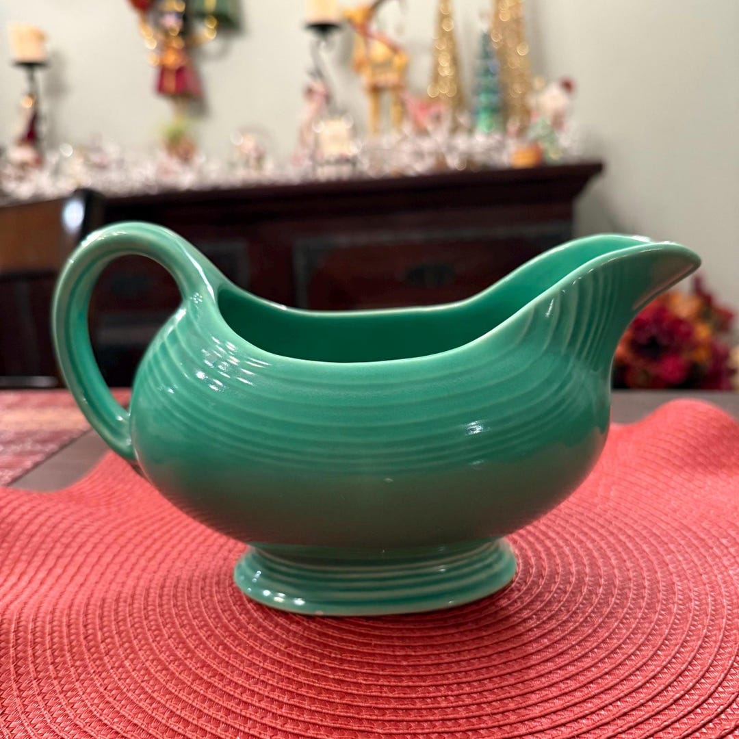 Fiesta RARE Vintage Sauceboat/gravy Boat in Original Green *retired* - Etsy