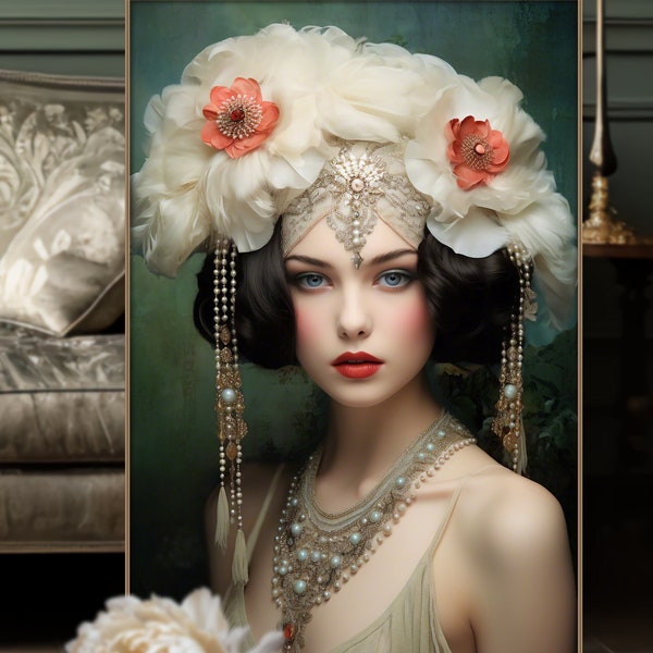 1920’s Flapper Head Piece - Etsy