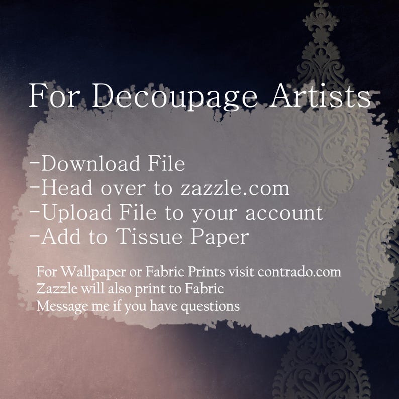 Geisha Bird Chinoiserie Wall Art: Japanese Floral Decoupage (digital ...