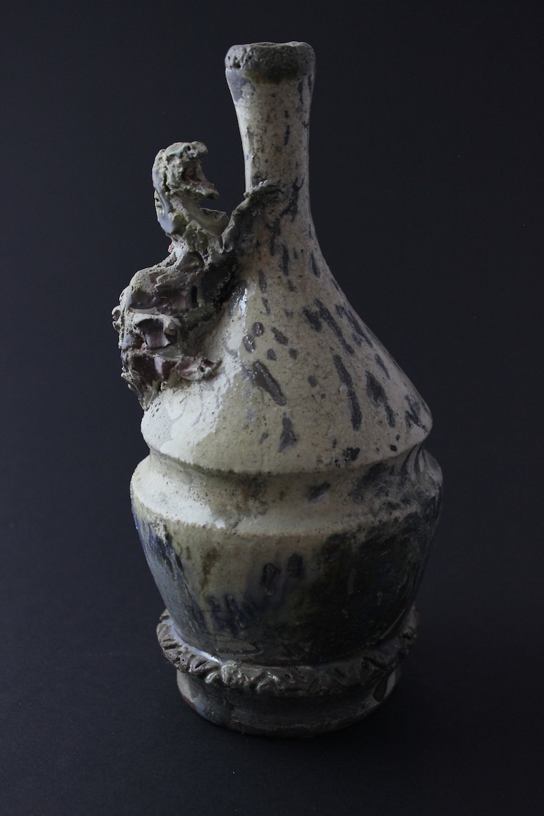 Dragon Bottle, Ceramic Pottery, Dragon Pot, Home Decor, Fine Art ...