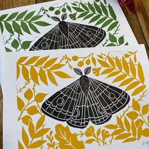 Original 'moth' Lino Print | Prints | Home & Living | Home Decor | Wall ...
