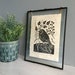 Original 'winter Robin' Lino Print Prints A5 Print Home & Living Home ...
