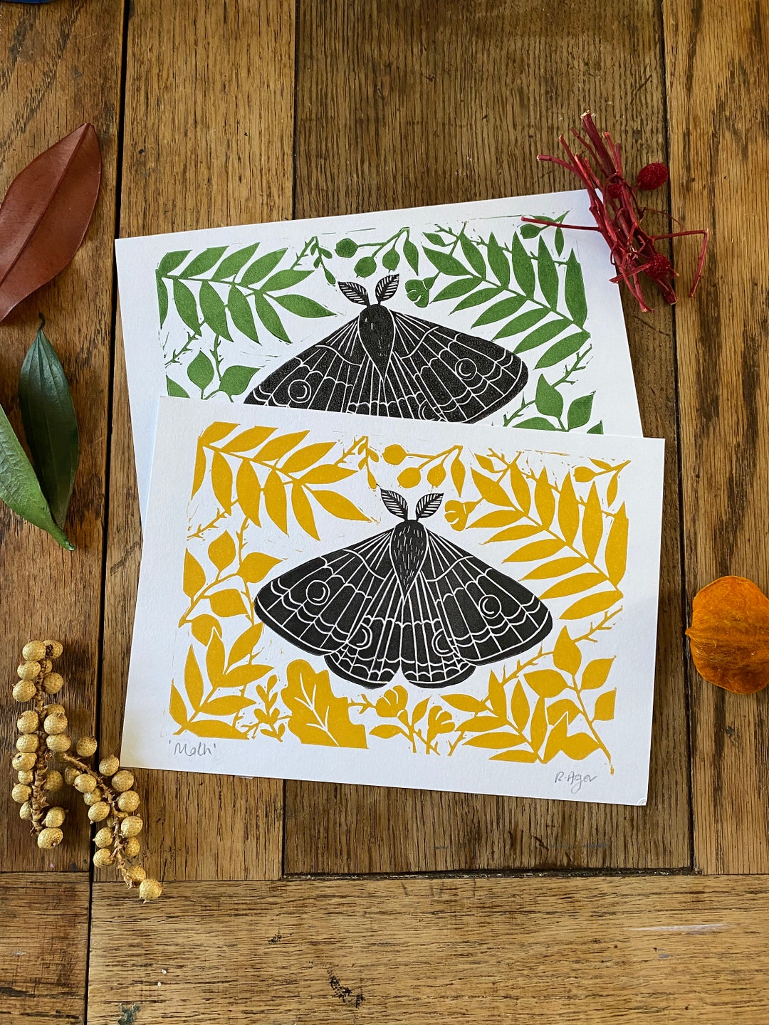 Original 'moth' Lino Print | Prints | Home & Living | Home Decor | Wall ...