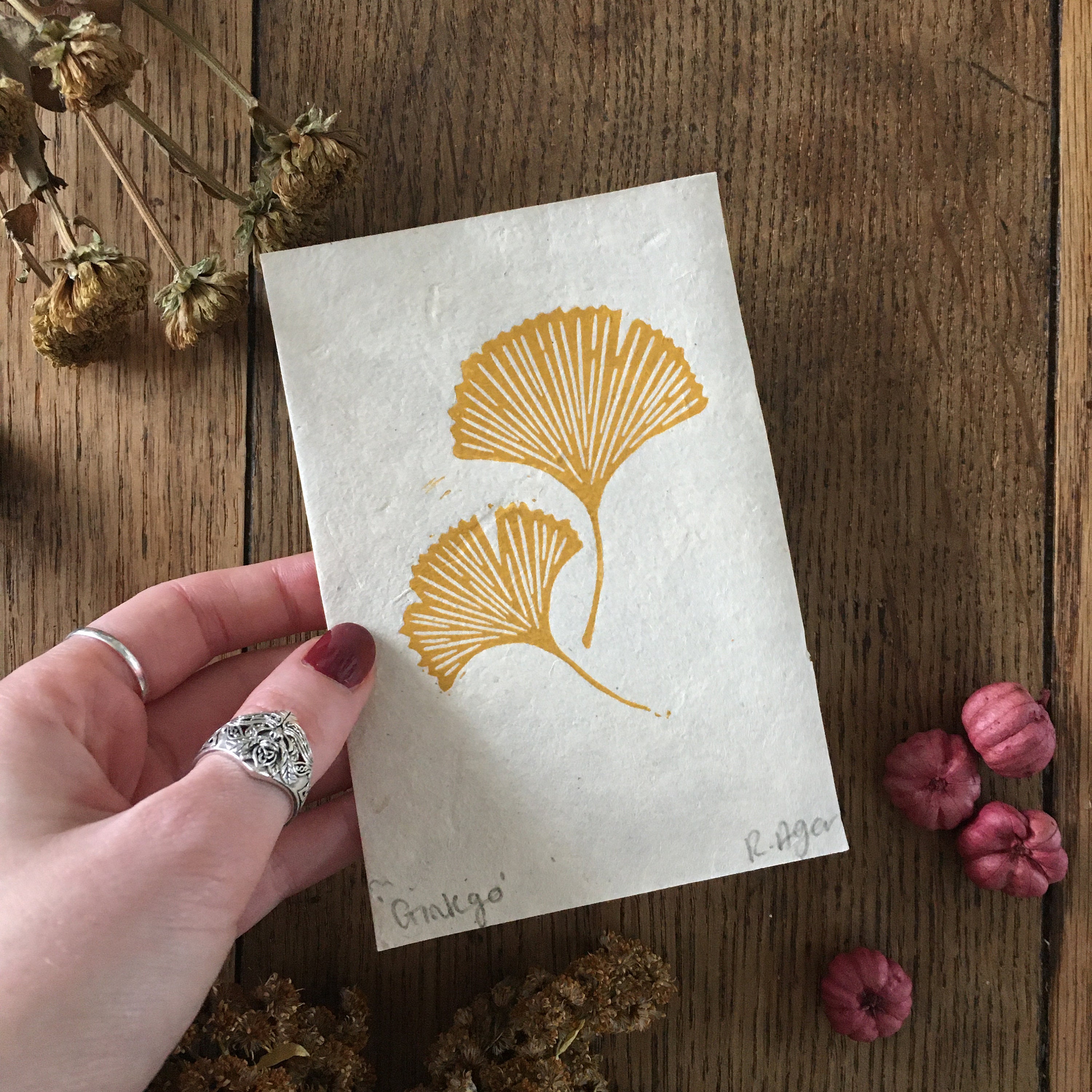 Mini Ginkgo Leaf Print | Mini Prints | Nature Themed | Home Decor ...