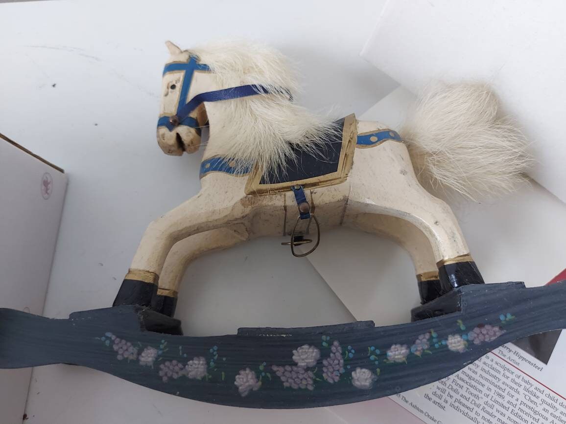 Ashton Drake Galleries Rock-a-bye Goodnight Doll & Rocking Horse 10 ...